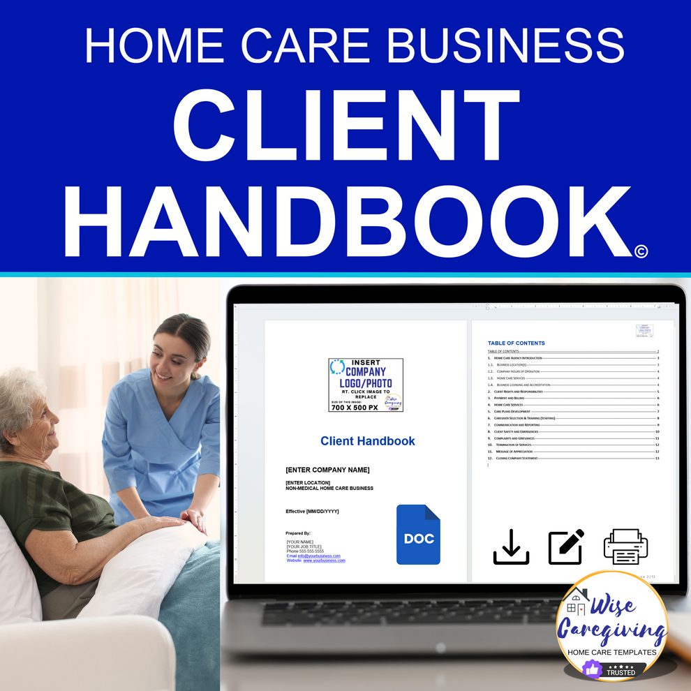 Home Care New Client Packet Bundle
