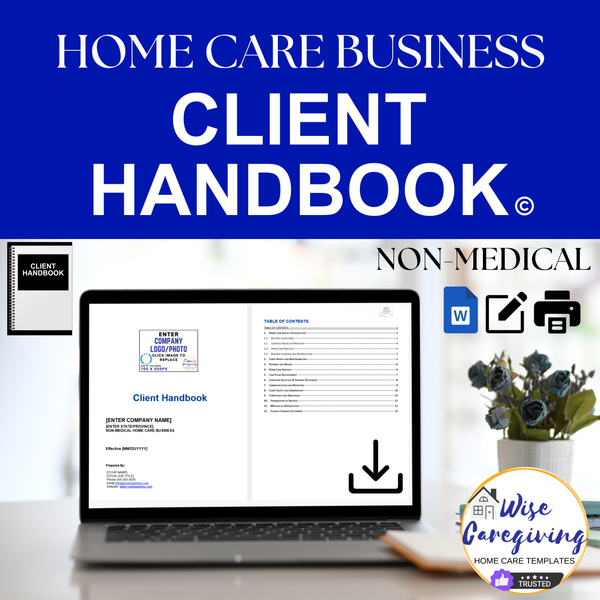 Home Care Client Handbook Manual Template