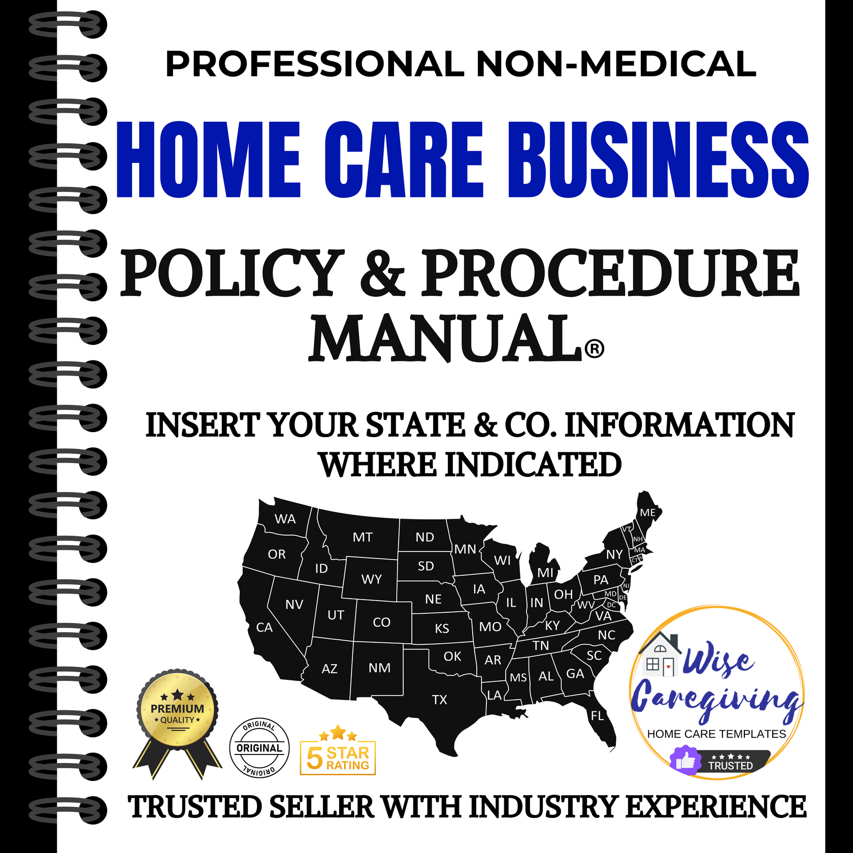 Home Care Policy & Procedure Manual Template | Complete & Professional