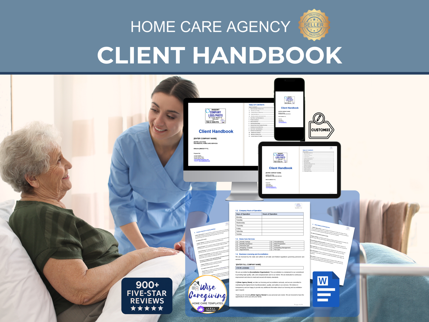 Home Care Client Packet Bundle | Compliant Documents | Client Handbook
