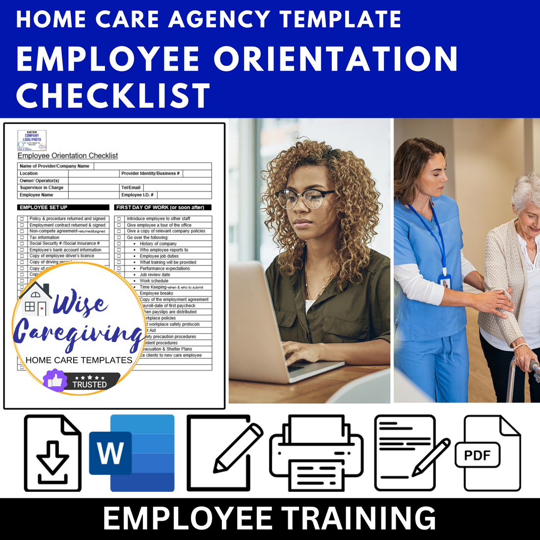 Home Care Employee Orientation Checklist Template