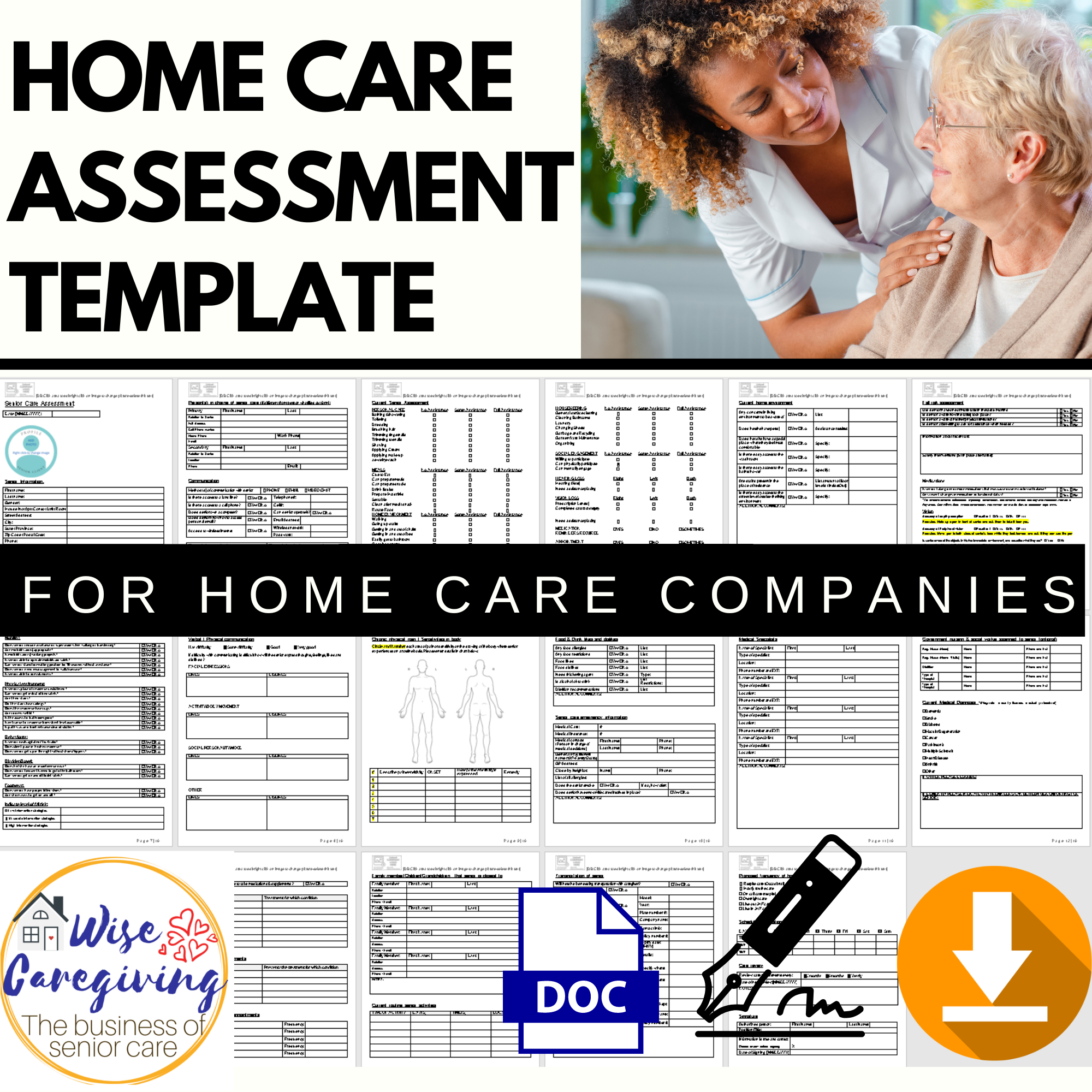 Home Care Assessment Template – Wisecaregiving